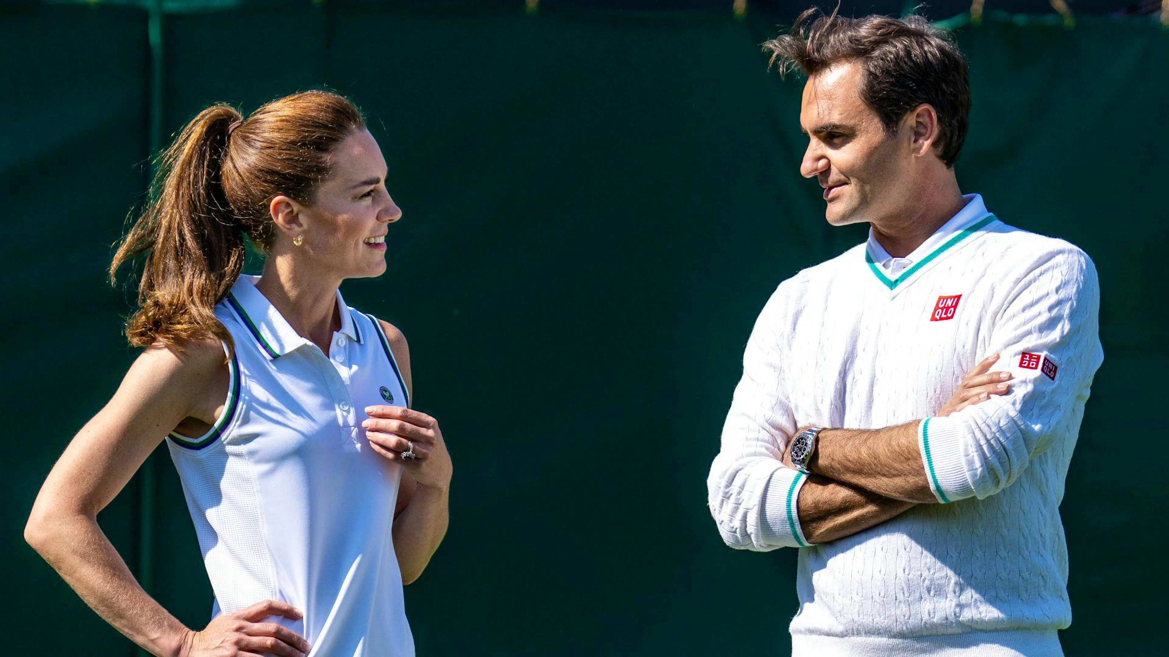 Federer spielt mit Herzogin Kate Tennis und ist beeindruckt